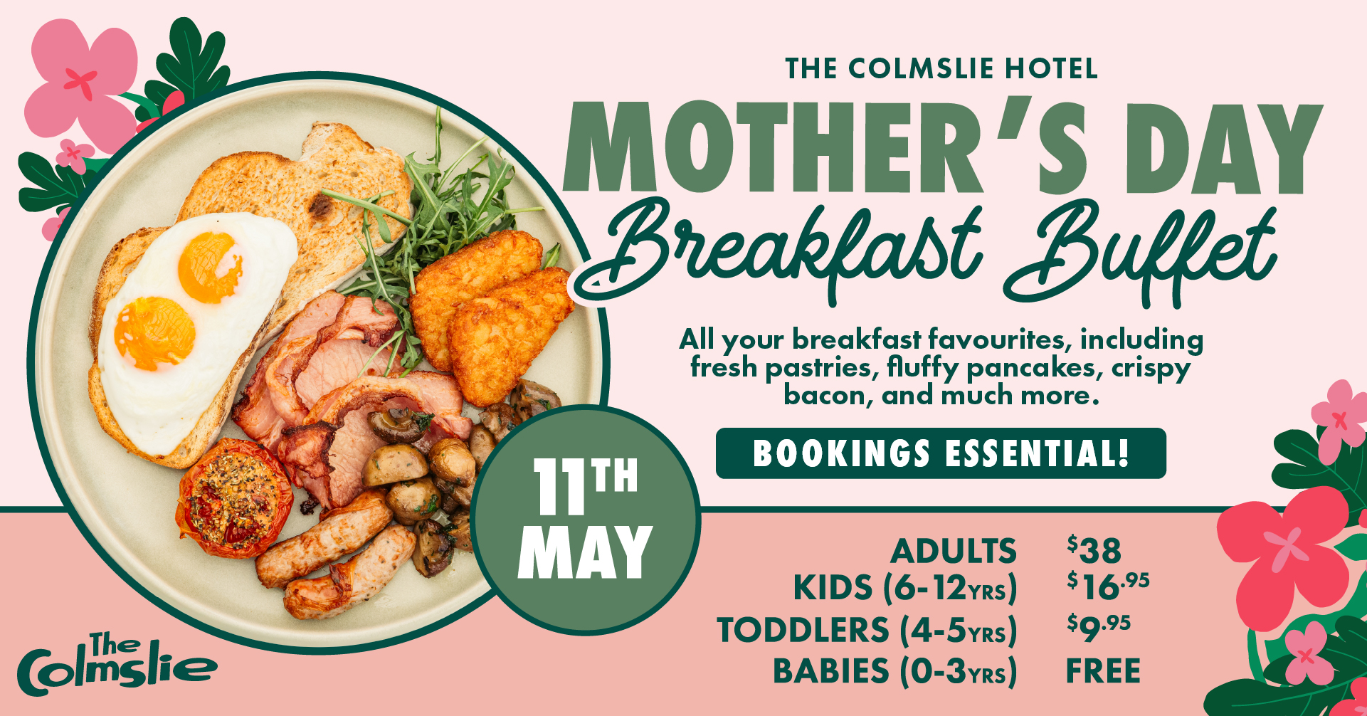 Mother's Day Buffet Breakfast - The Colmslie Hotel - Brisbane Function ...