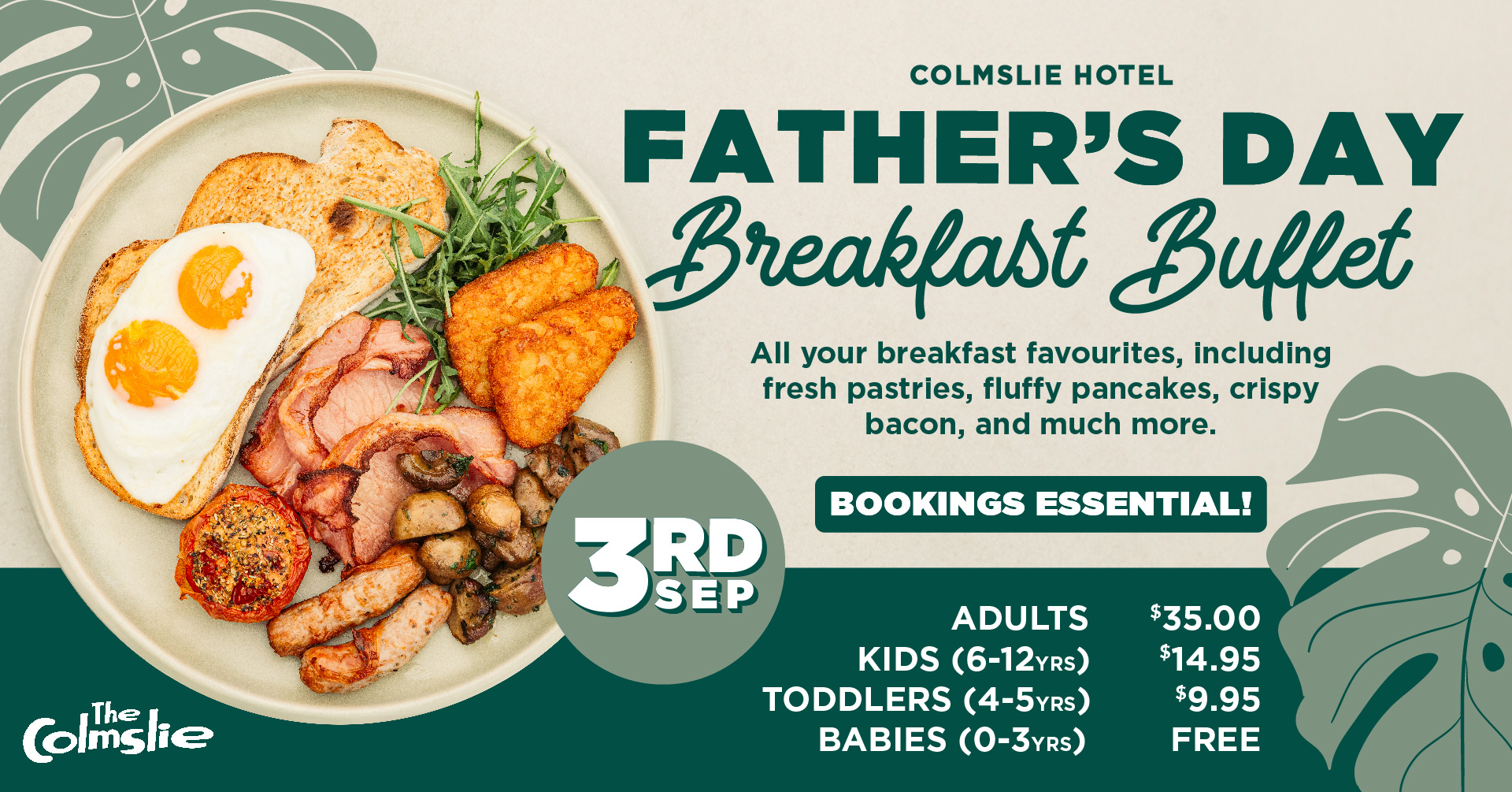 Father's Day Breakfast Buffet - The Colmslie Hotel - Brisbane Function ...