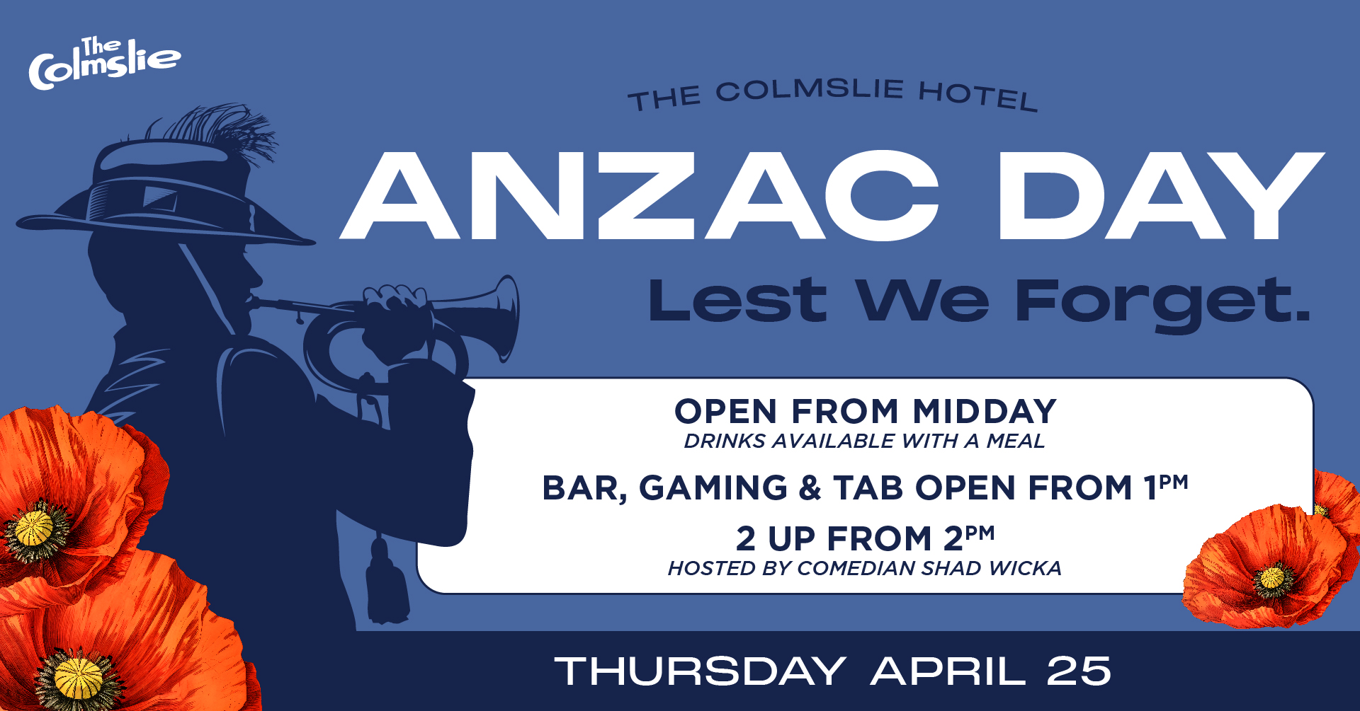 ANZAC Day - The Colmslie Hotel - Brisbane Function Venue & Pub