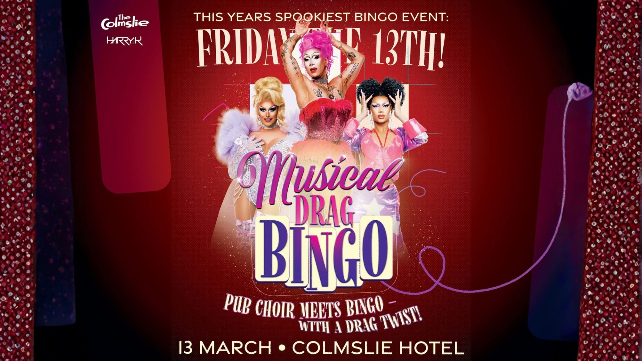 Musical Drag Bingo - Friday The 13th - The Colmslie Hotel - Brisbane ...
